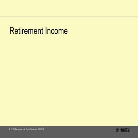 Retirement Income | PPT