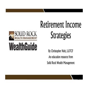 Retirement Income Strategies | PPTX