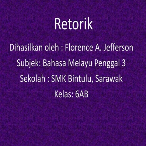 Retorik | PPTX