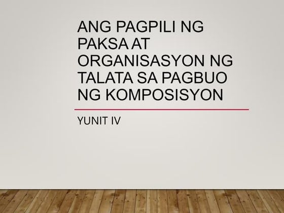 Talumpati | PPT