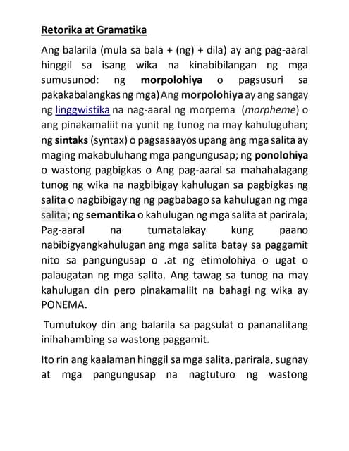 Mga pananda | PPT