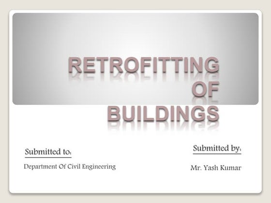 Maintenance and repair of buildings. | PPT