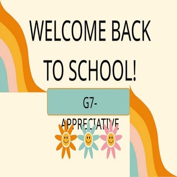 Retro Pink Orange Blue Back to School Presentation .pptx