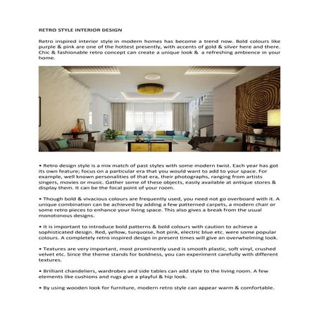 Retro style interior design | PDF