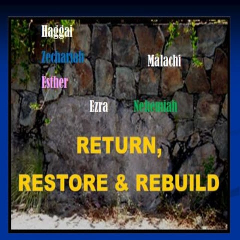 Class: Return, Restore, Rebuild Post-Exile Books of the Bible | PPTX ...