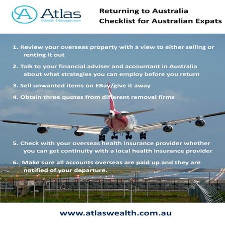Checklist for Australian Expats Looking at Returning to Australia | PDF