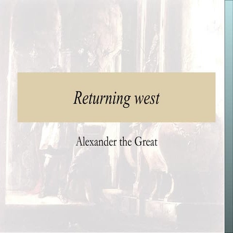 Alexander And Greek Rebellion 336 335 Bc2 | PPT