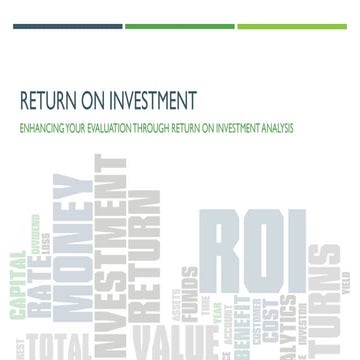 Return on investment (ROI) made easy with group activity! | PPT