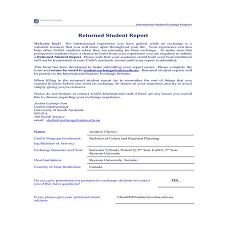 Return sts report | DOC