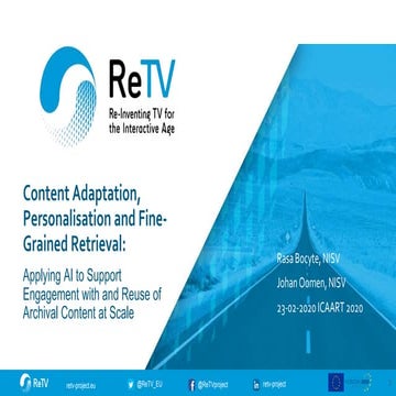 Content Adaptation Personalisation And Fine Grained Retrieval Applying Ai To Support