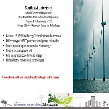 Wind Turbine Gearbox | PPTX