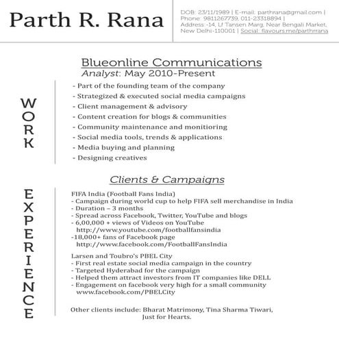 My take on creative resumes | PDF