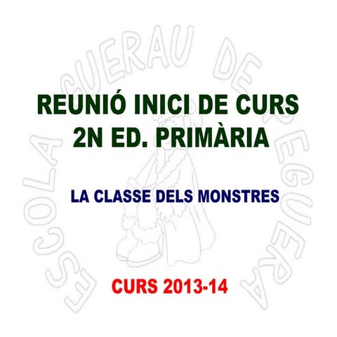 Reunió inici de curs 13 14 | PPT