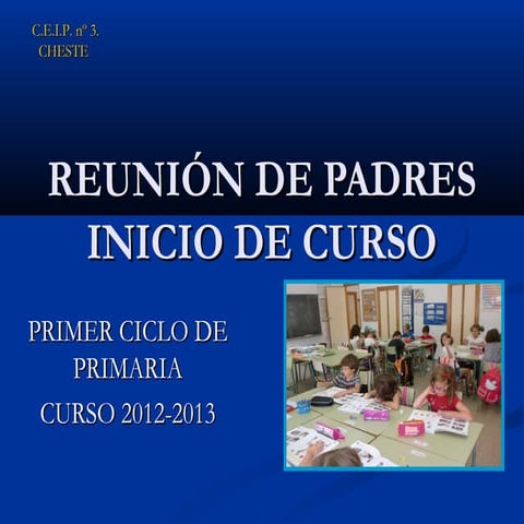 Reunión de Padres Inicio de Curso | PPT