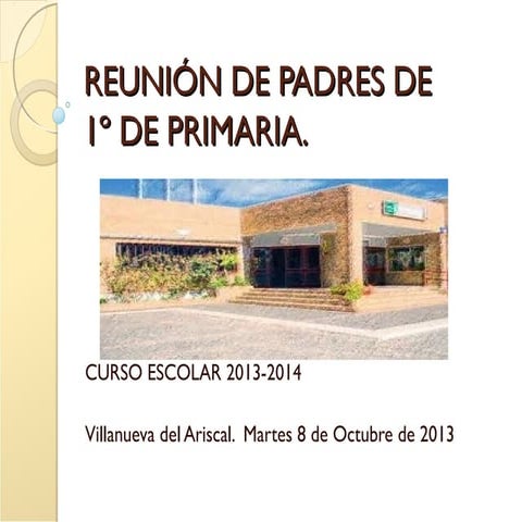 Reunión de padres primero | PPT