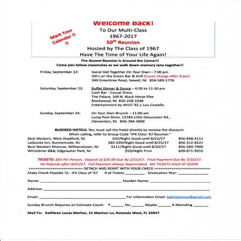 Reunion invite multi | PDF