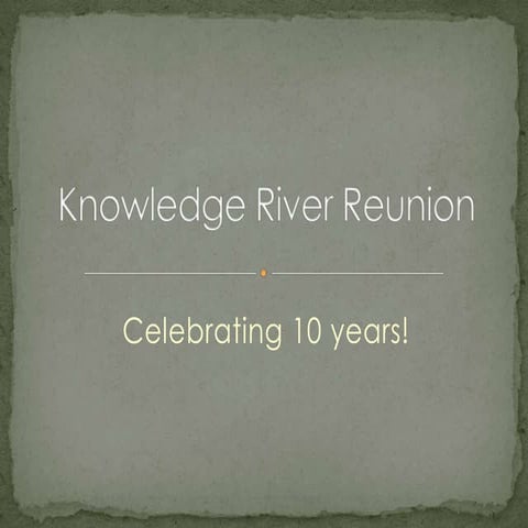 Reunion presentation | PPTX