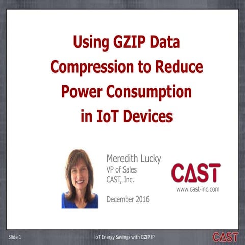 Using Gzip Data Compression To Reduce Power Consumption In Iot Devices