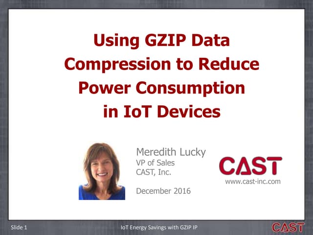 Using Gzip Data Compression To Reduce Power Consumption In Iot Devices