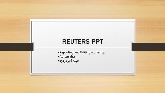 COMM 118 - Writing for a VOSOT (Broadcast Journalism) | PPTX