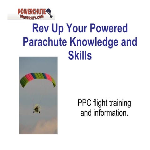 Mike Lersbak, Flight instructor at Powered parachute university