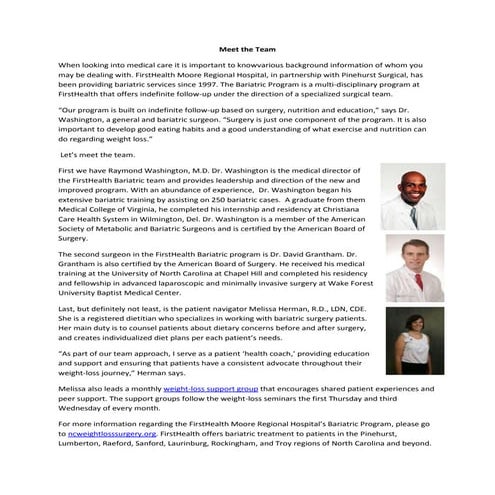 Meet the Team | DOCX