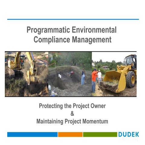 Programmatic Environmental Compliance Management | PPT