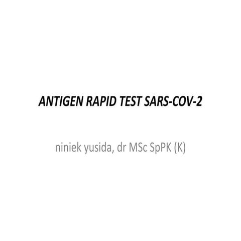 Rev antigen rapid test sars cov-2 | PPTX