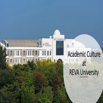 Academic Culture at REVA University | PPT