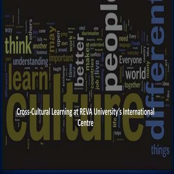Cross-Cultural Learning at REVA University’s International Centre | PPT