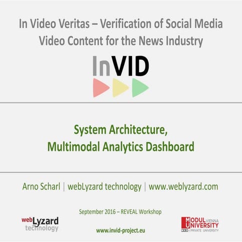 InVID Research Project - In Video Veritas | PPT