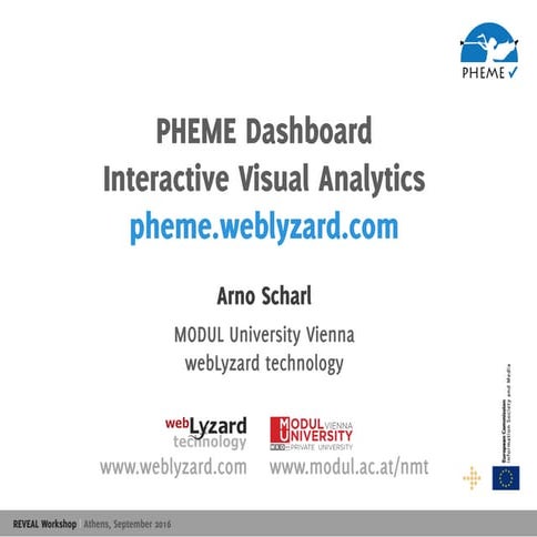 PHEME Dashboard - Interactive Visual Analytics | PPT
