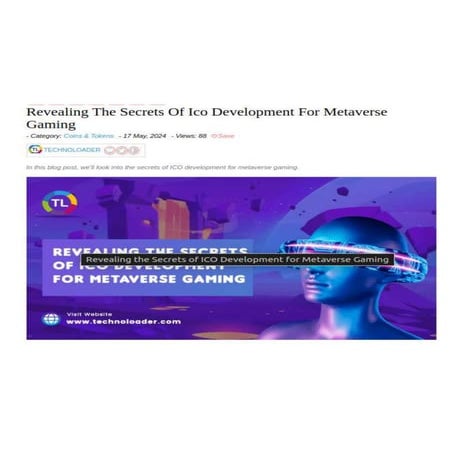 Revealing The Secrets Of Ico Development For Metaverse Gaming.pdf