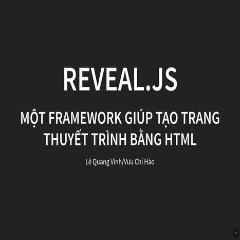 Reveal js | PPT