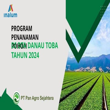 Revegetasi DTA Danau Toba Sumatera Utara | PPTX