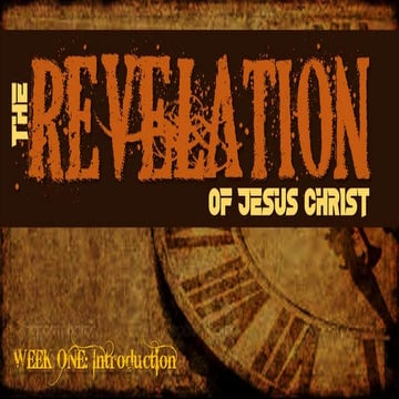 Revelation 1 introduction | PPTX