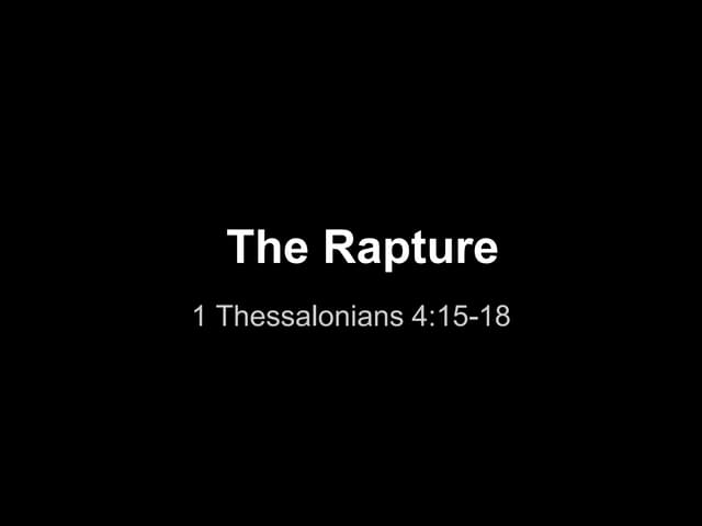 The Rapture | PPT