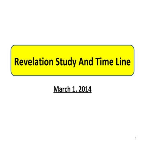 Revelation study | PPT