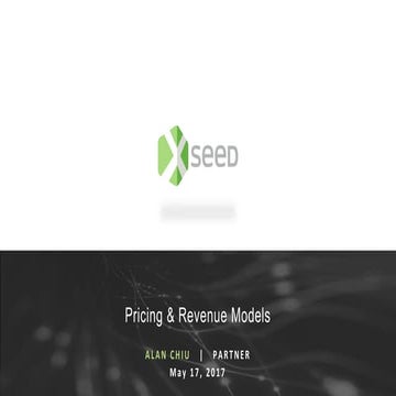 Pricing and Revenue Models | PPTX