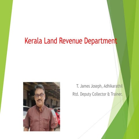 History of Kerala Land revenue department - James Joseph Adhikarathil ...