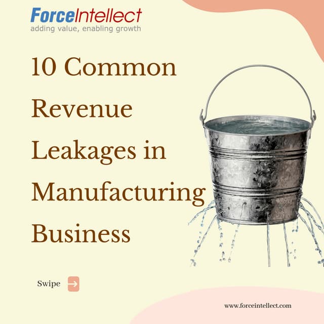 10 Common Revenue Leakages in Manufacturing Business | PDF