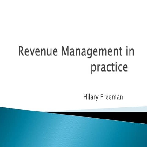 Revenue management in practice | PPTX