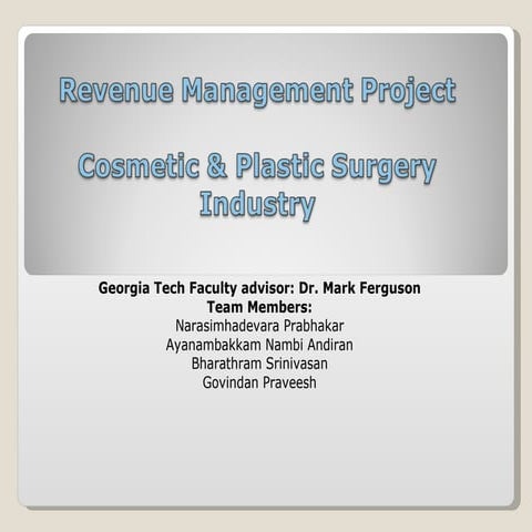 Revenue Management system Design & Implementation Project | PPT