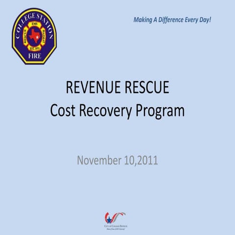 Revenue Rescue Cost Recovery Program | PPTX | Business | Business and ...