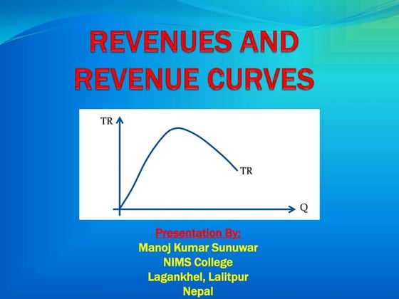 Revenue Concept & Curves- Marginal revenue, Average revenue, total ...