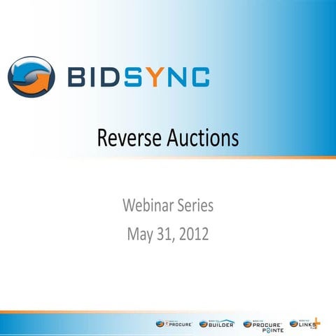 Reverse auctions Webinar | PDF