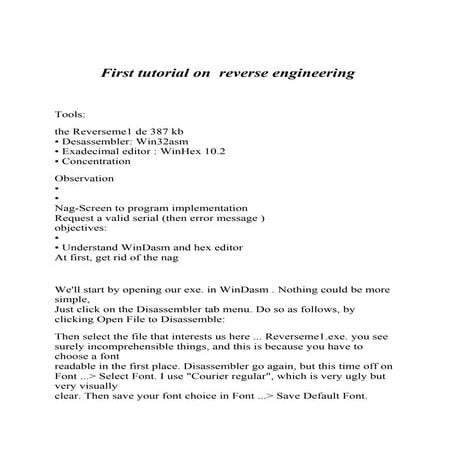 Reverse engineering | ODT