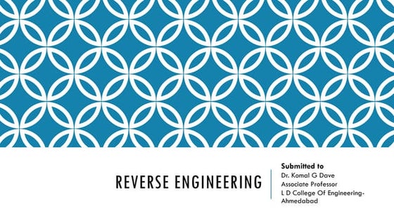 Reverse engineering | PPT