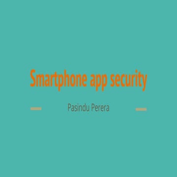 Reverse Engineering Android Apps Ppt