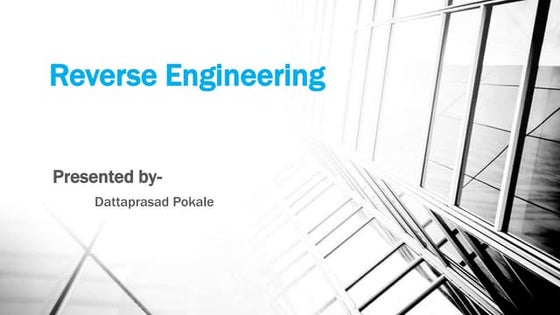 Reverse engineering | PPT